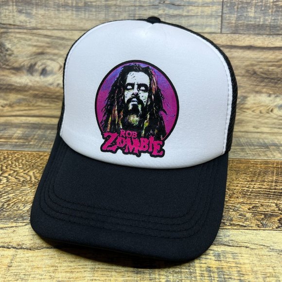 Unbranded | Accessories | Rob Zombie Mens Trucker Hat Black Snapback ...